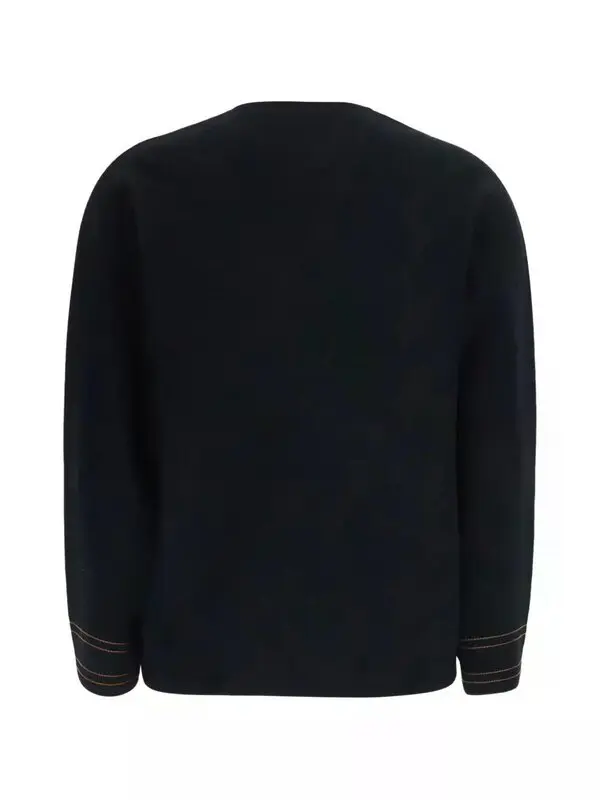 Max Mara Contrast-stitch V-neck Sweater