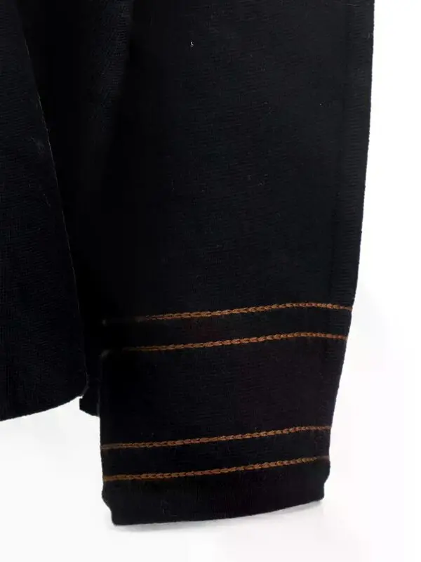 Max Mara Contrast-stitch V-neck Sweater