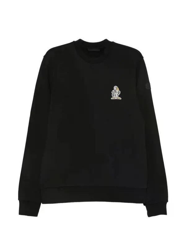 Moncler Long-sleeve Crew Neck Sweatshirt - Black