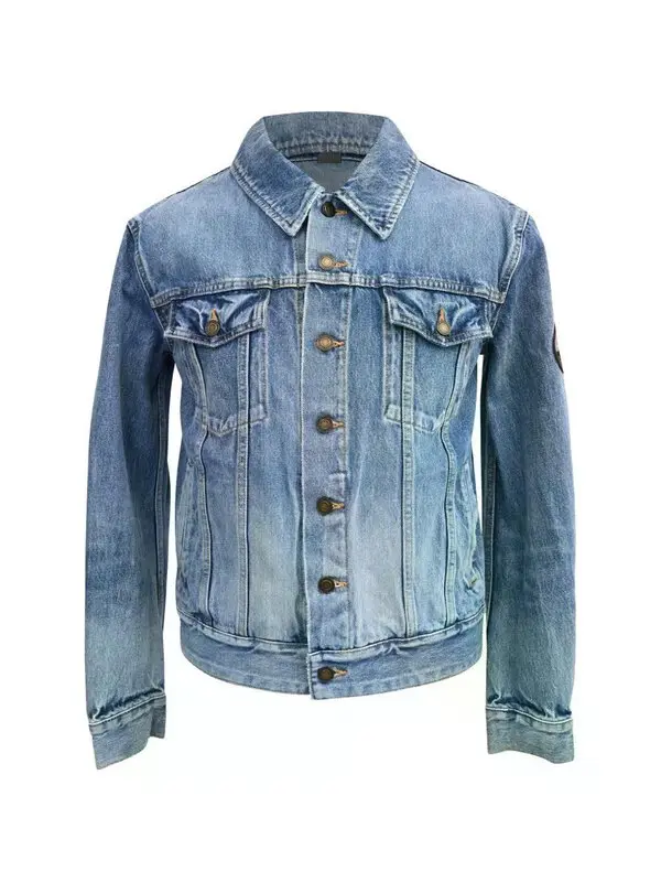 Saint Laurent Washed Distressed Denim Jacket