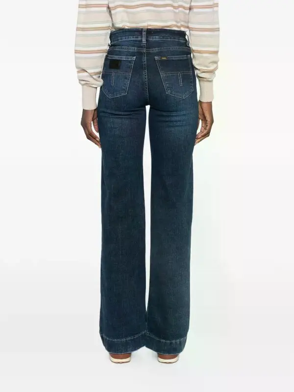LOIS Logo-patch Wide-leg Jeans