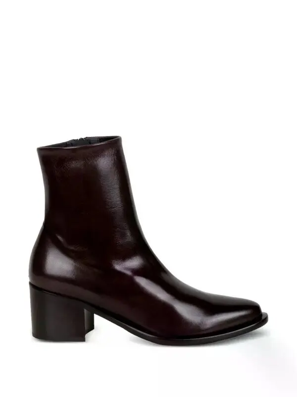 LORENZO MASIERO Leather Ankle Boots