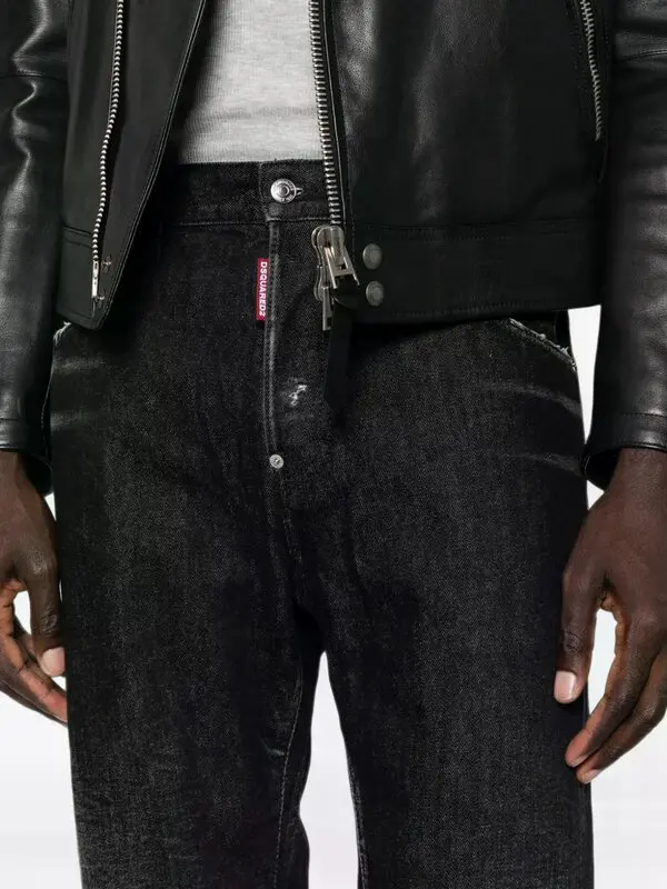 Dsquared2 Distressed Logo-patch Jeans