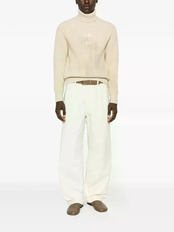 FORTELA Pleated Straight-leg Trousers