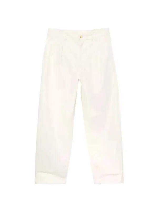 FORTELA Pleated Straight-leg Trousers - Neutrals