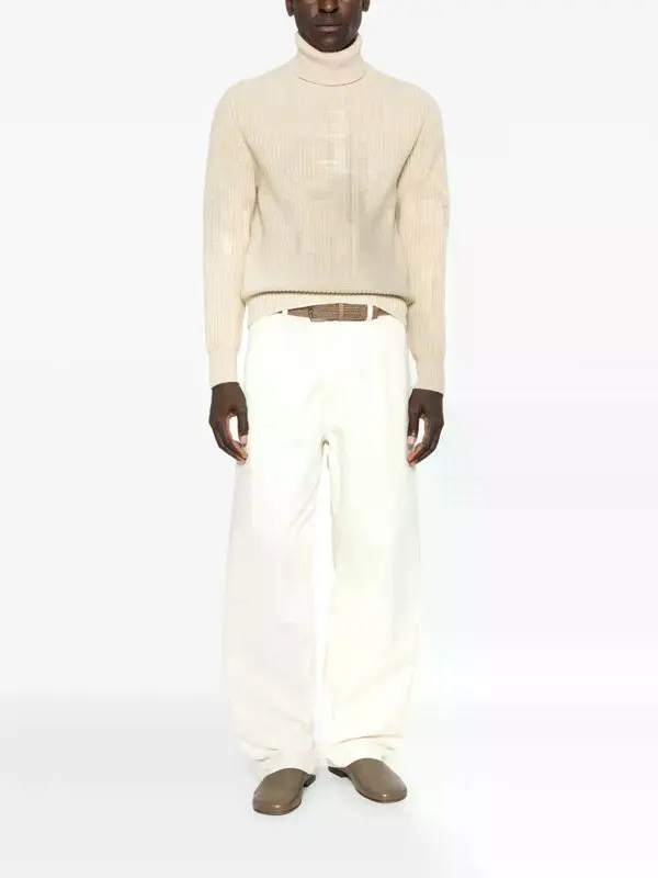 FORTELA Pleated Straight-leg Trousers