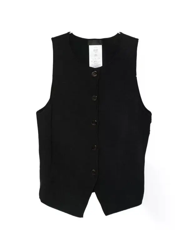 Liu Jo Lace-panel Button-fastening Waistcoat