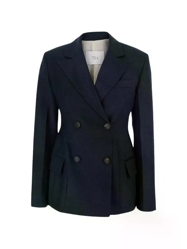 TELA Double-breasted Peak-lapels Blazer