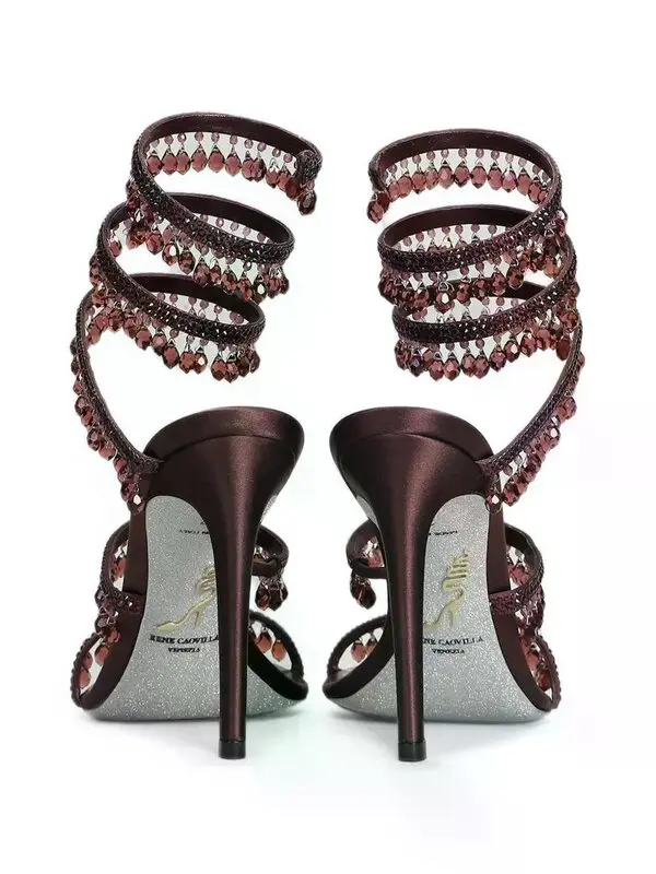 Rene Caovilla Chandelier Crystal-embellished Sandals