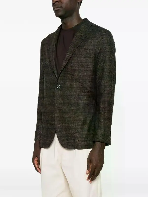Boglioli Check-pattern Wool Jacket