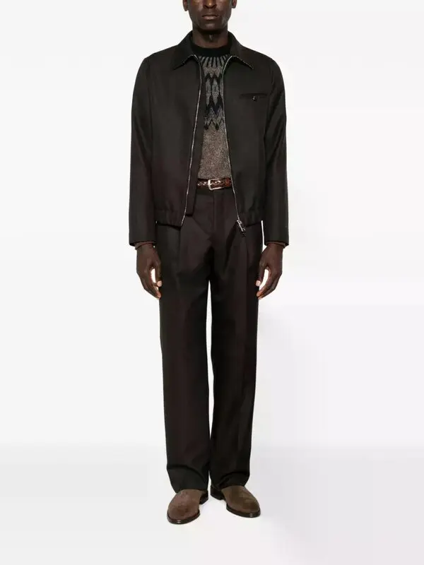 Incotex Pleated Straight-leg Trousers