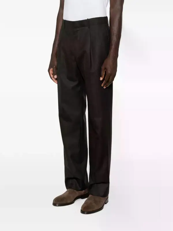 Incotex Pleated Straight-leg Trousers