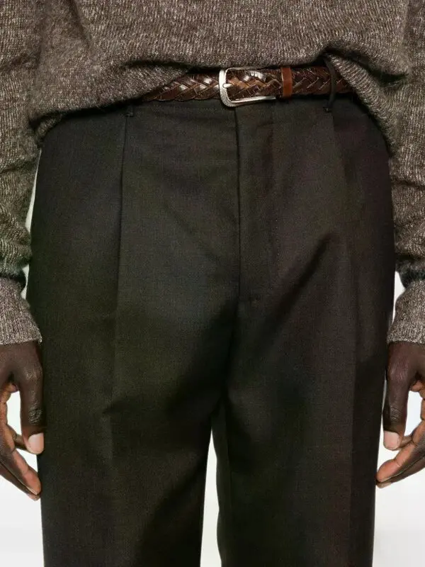 Incotex Pleated Straight-leg Trousers