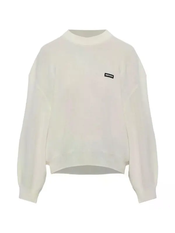 ROTATE BY BIRGER CHRISTENSEN Oversized Knit Pullover - Neutrals