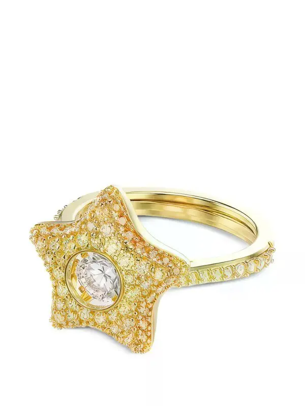 SWAROVSKI Sublima Star-motif Crystal-embellished Ring - Gold