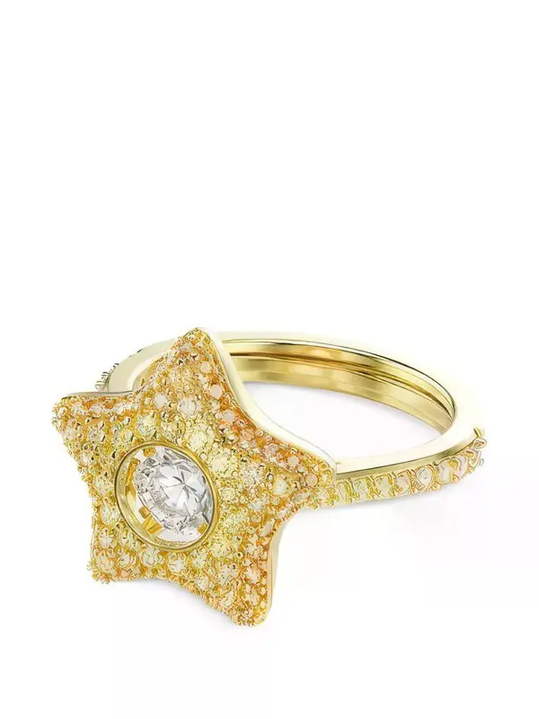 SWAROVSKI Sublima Star-motif Crystal-embellished Ring - Gold