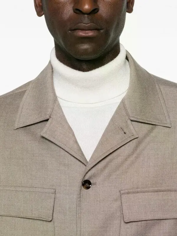 BRIGLIA 1949 John Flap-pocket Button-up Shirt Jacket