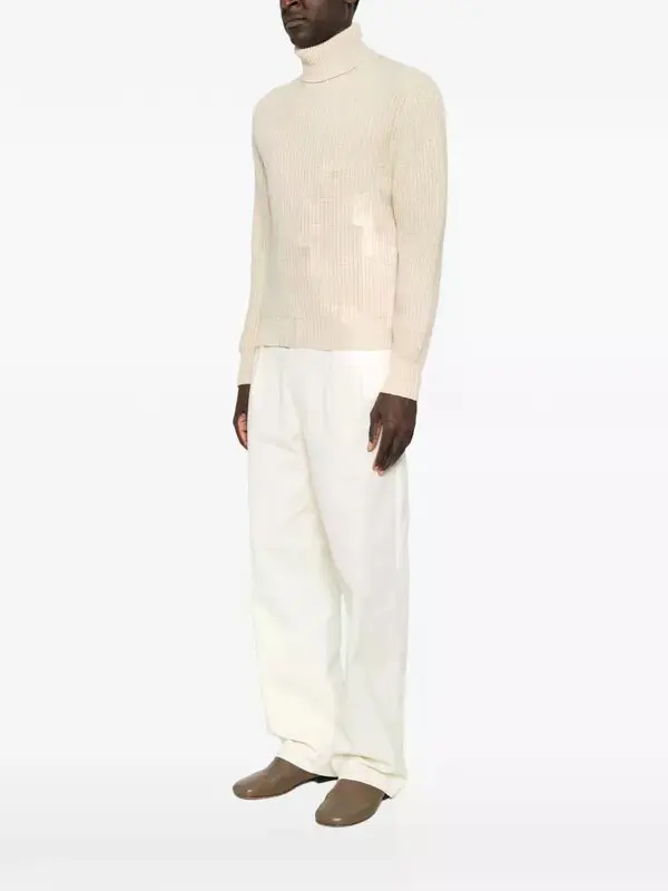 FORTELA Ribbed-knit Roll-neck Sweater