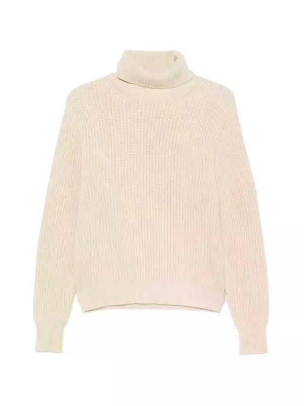 FORTELA Ribbed-knit Roll-neck Sweater - Neutrals