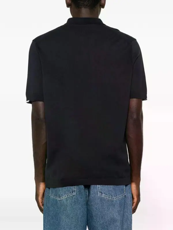BOSS Zip-fastening Logo-print Polo Shirt