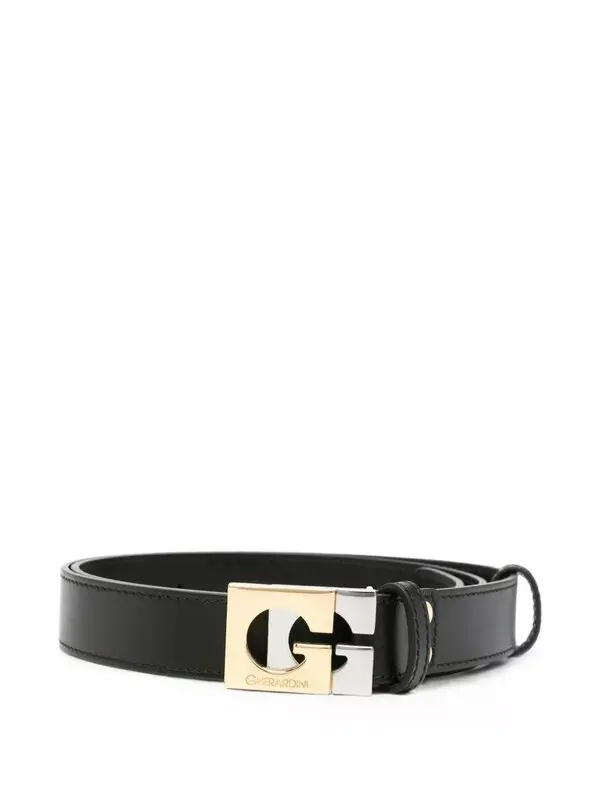 GHERARDINI Logo-plaque Leather Belt