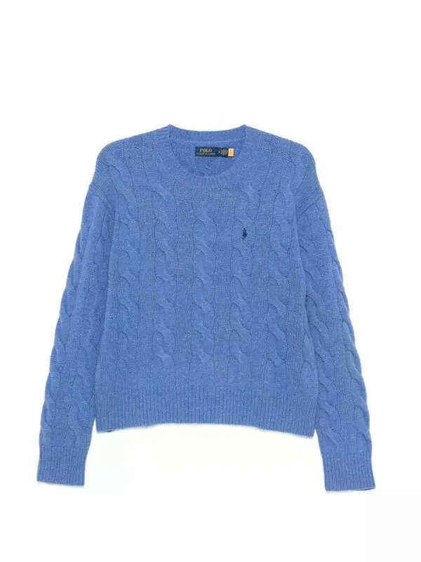 Polo Ralph Lauren Cable-knit Logo-embroidered Sweater