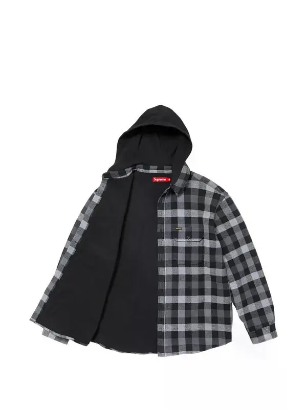 Supreme Plaid Waffle Hooded Jacket