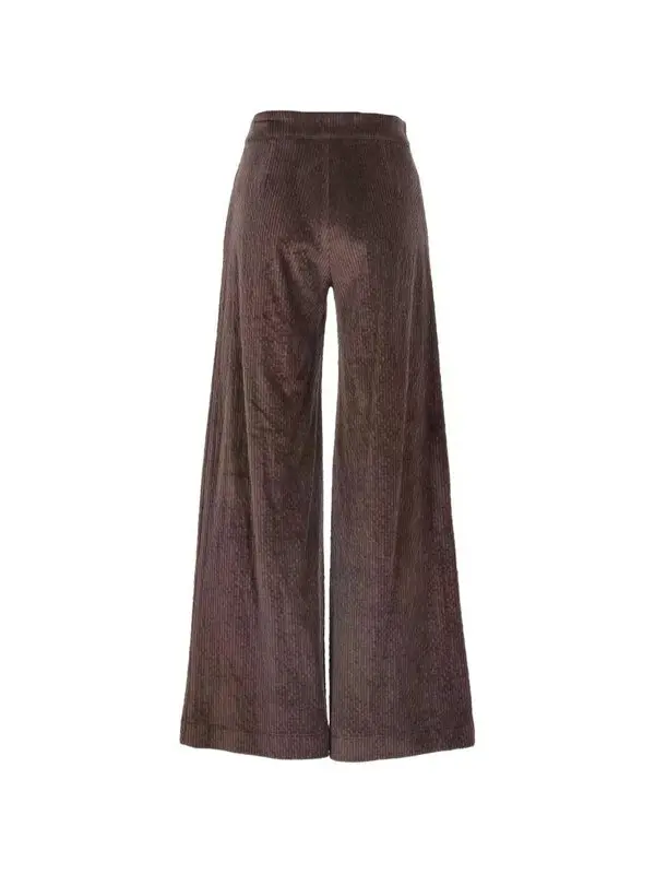 KRISTINA TI Corduroy Palazzo Pants - Brown