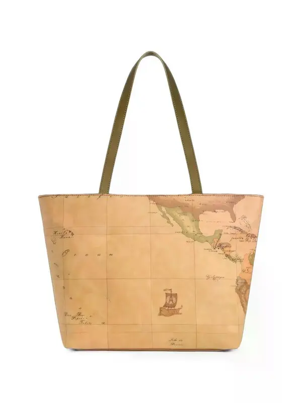 ALVIERO MARTINI 1° CLASSE Geo Classic Panelled Tote Bag