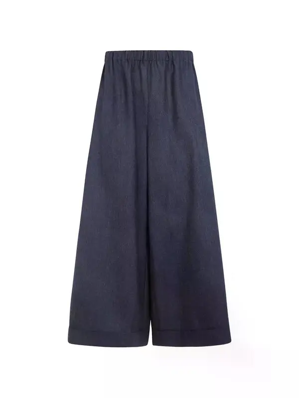 DANIELA GREGIS Elasticated-waistband Wide-leg Trousers