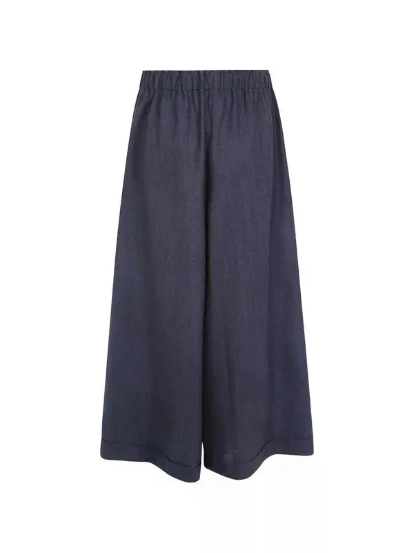 DANIELA GREGIS Elasticated-waistband Wide-leg Trousers