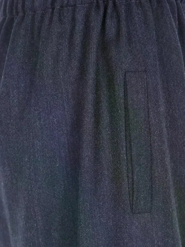 DANIELA GREGIS Elasticated-waistband Wide-leg Trousers
