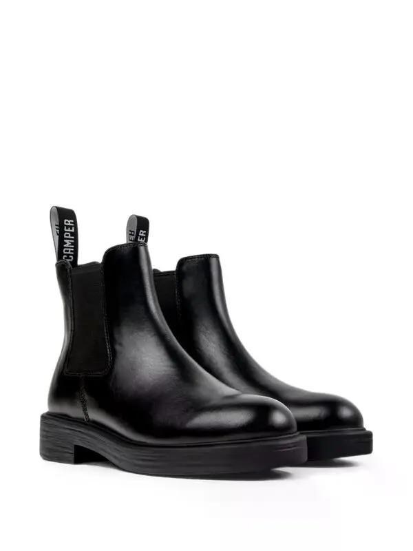 Camper Dea Elasticated-side Ankle Boots - Black