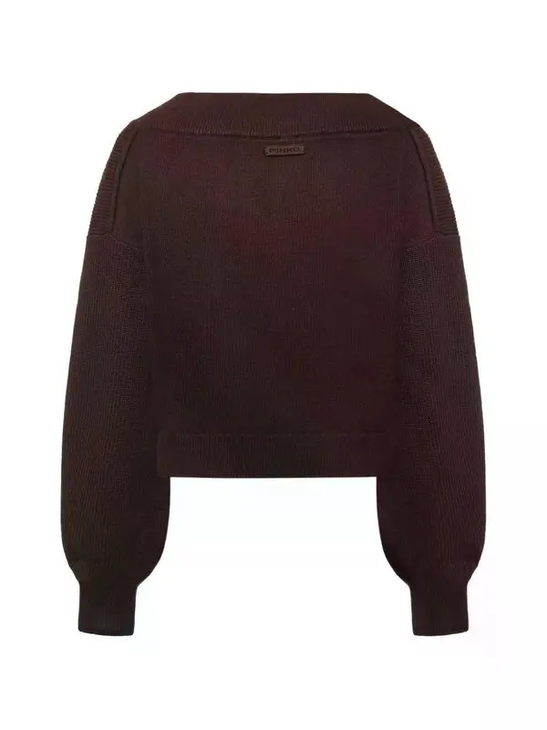 Pinko Cropped Wool Sweater