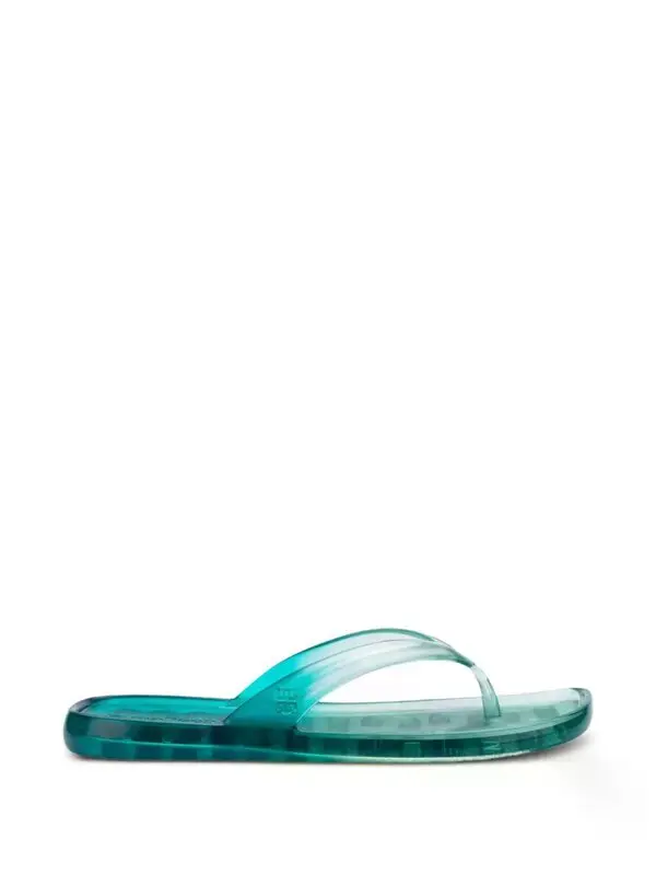 Melissa Logo-embossed Flip Flops - Green
