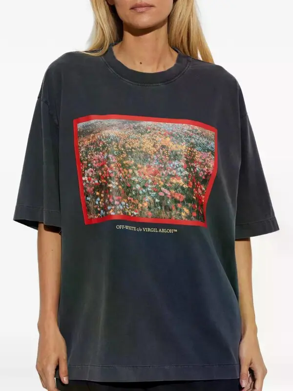Off-White Graphic-print Loose-fit T-shirt - Black