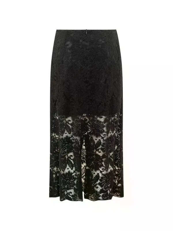 LE SULLY STUDIO Floral-lace Midi Skirt