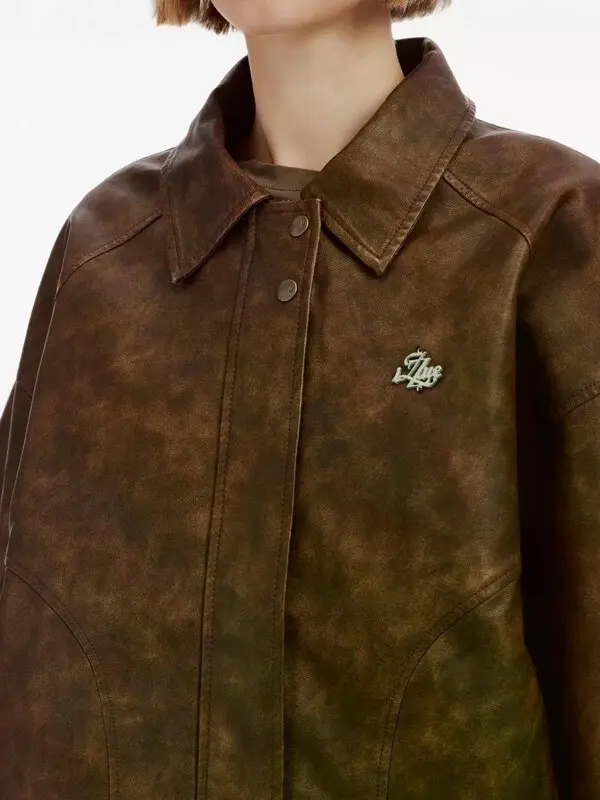 Izzue Logo-plaque Oversized Jacket
