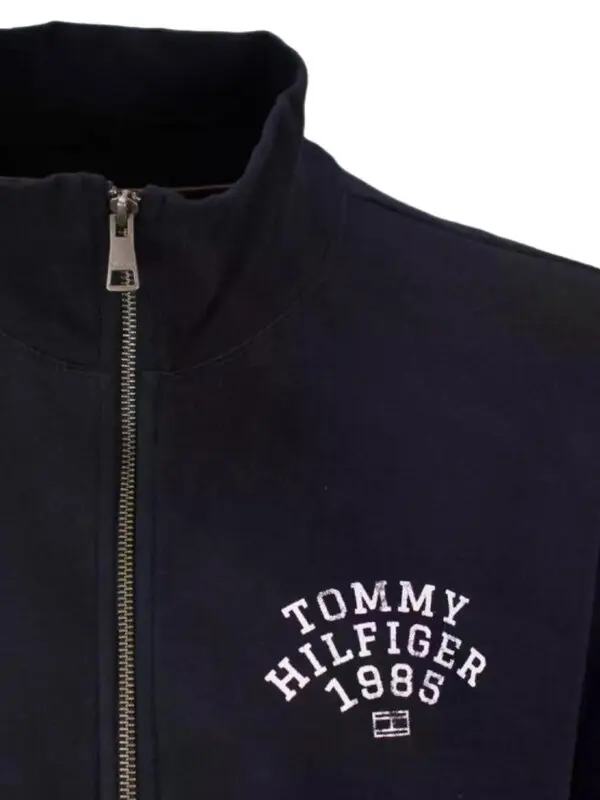 Tommy Hilfiger Logo-print Zip-up Sweater