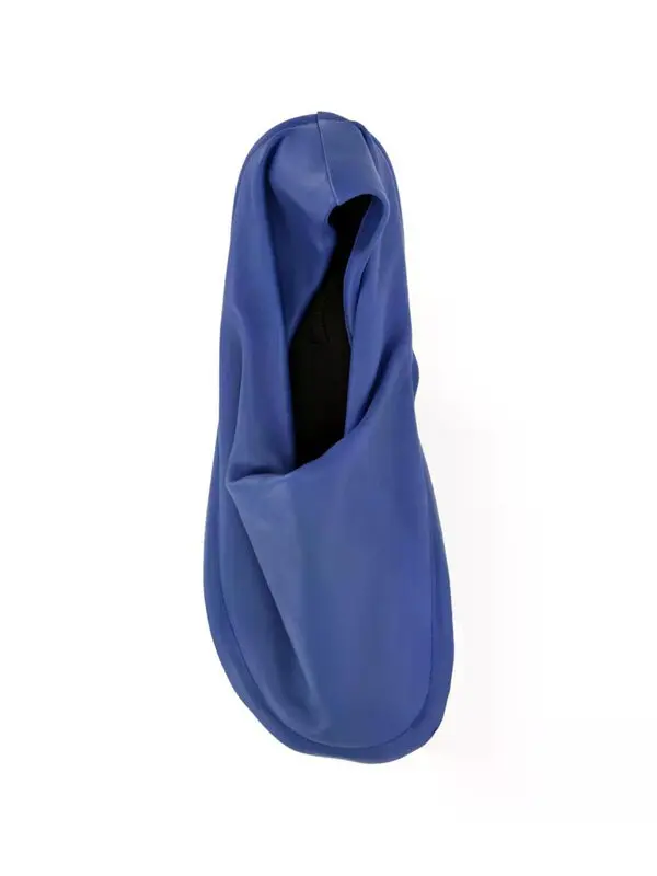 Camper X Issey Miyake Peu Form Draped Leather Loafers - Blue