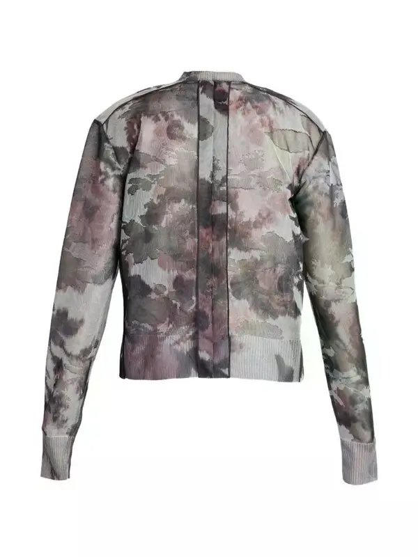 Erdem Floral-pattern Cardigan - Grey