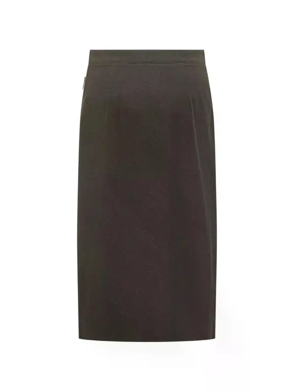 LE SULLY STUDIO Front-zip Pencil Midi Skirt
