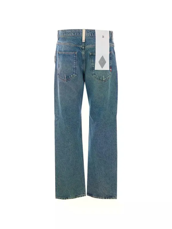 AMISH SUPPLIES James Distressed Straight-leg Jeans