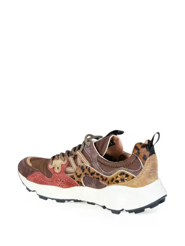 FLOWER MOUNTAIN Yamano 3 Leopard-print Sneakers - Brown