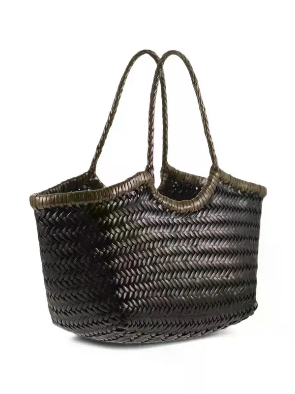 Dragon Nantucket Woven Leather Tote Bag