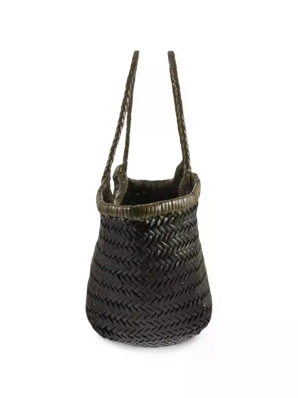 Dragon Nantucket Woven Leather Tote Bag
