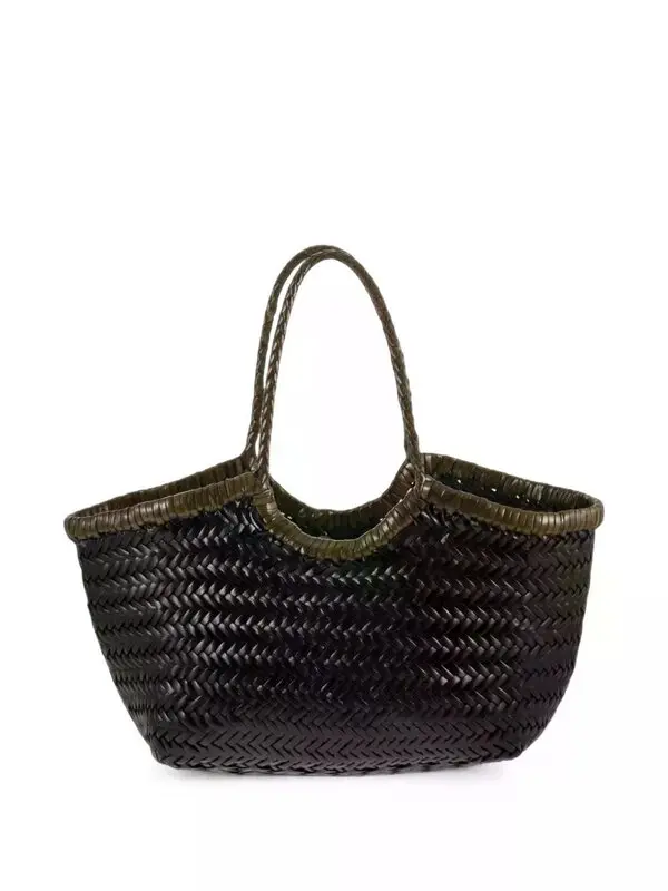 Dragon Nantucket Woven Leather Tote Bag