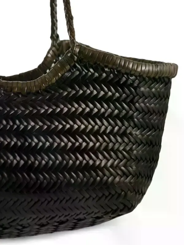 Dragon Nantucket Woven Leather Tote Bag