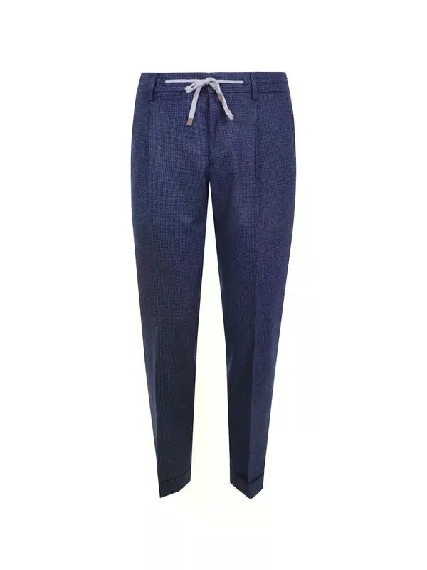 BARBA NAPOLI Check-pattern Trousers