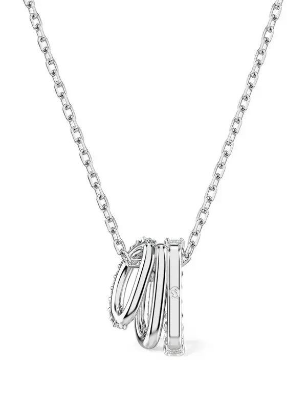 SWAROVSKI Hyperbola Interlocking-ring Necklace - Silver